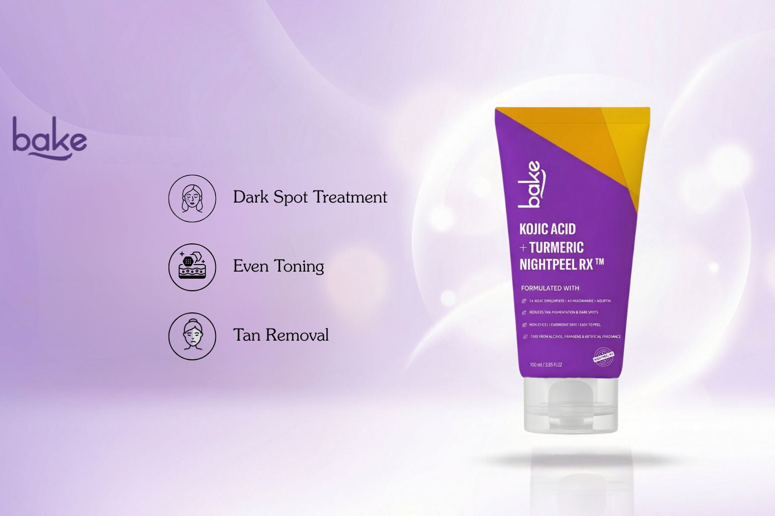 Bake Kojic Acid + Turmeric NightPeel Rx Mask – The Ultimate Night Trea